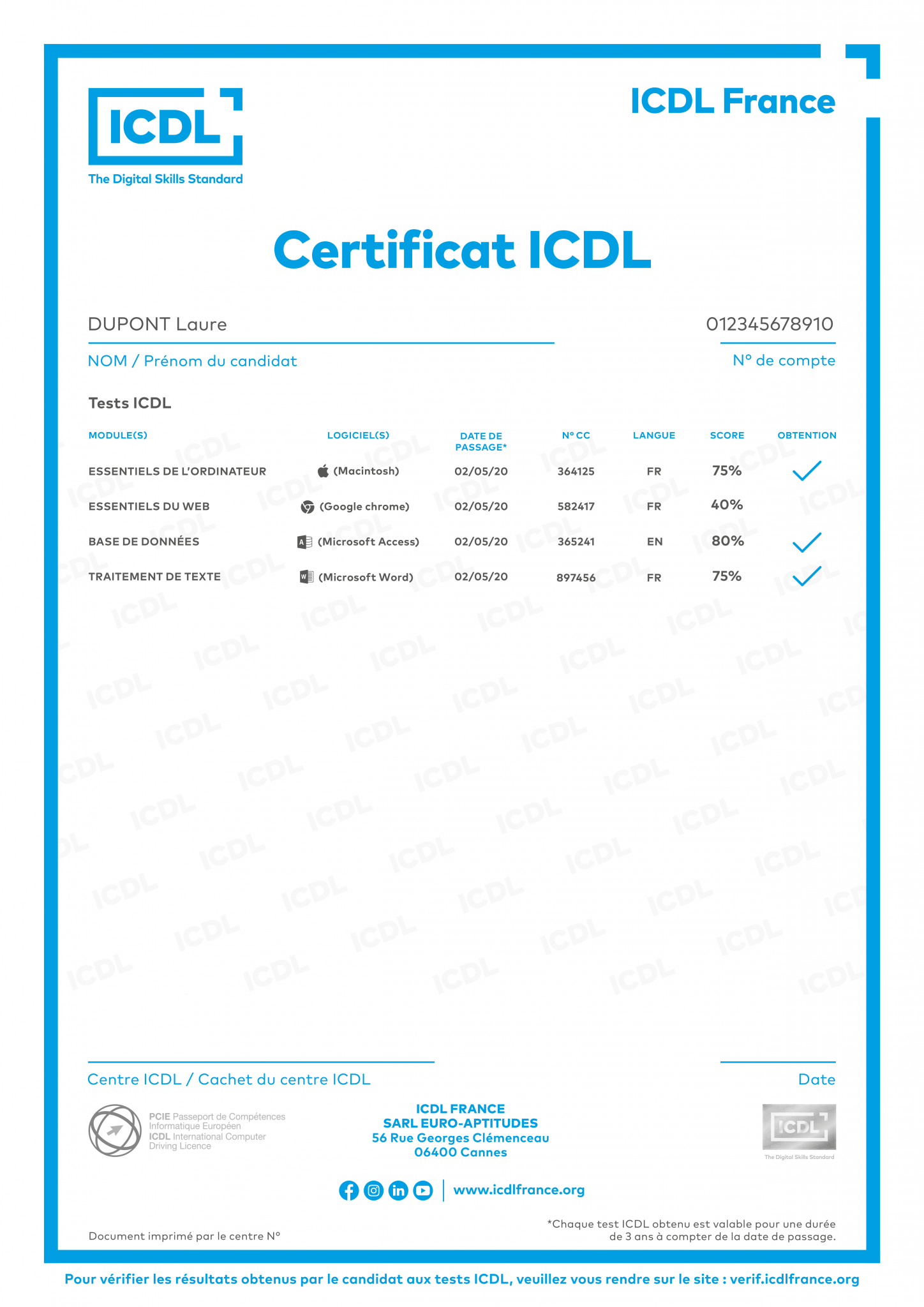 Qu'est-ce que la certification ICDL - ICDL QUEBEC
